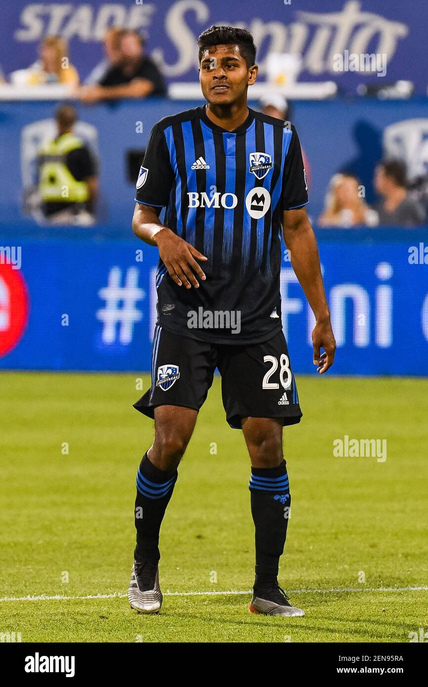 July 06, 2019: Look on Montreal Impact midfielder Shamit Shome (28 ...