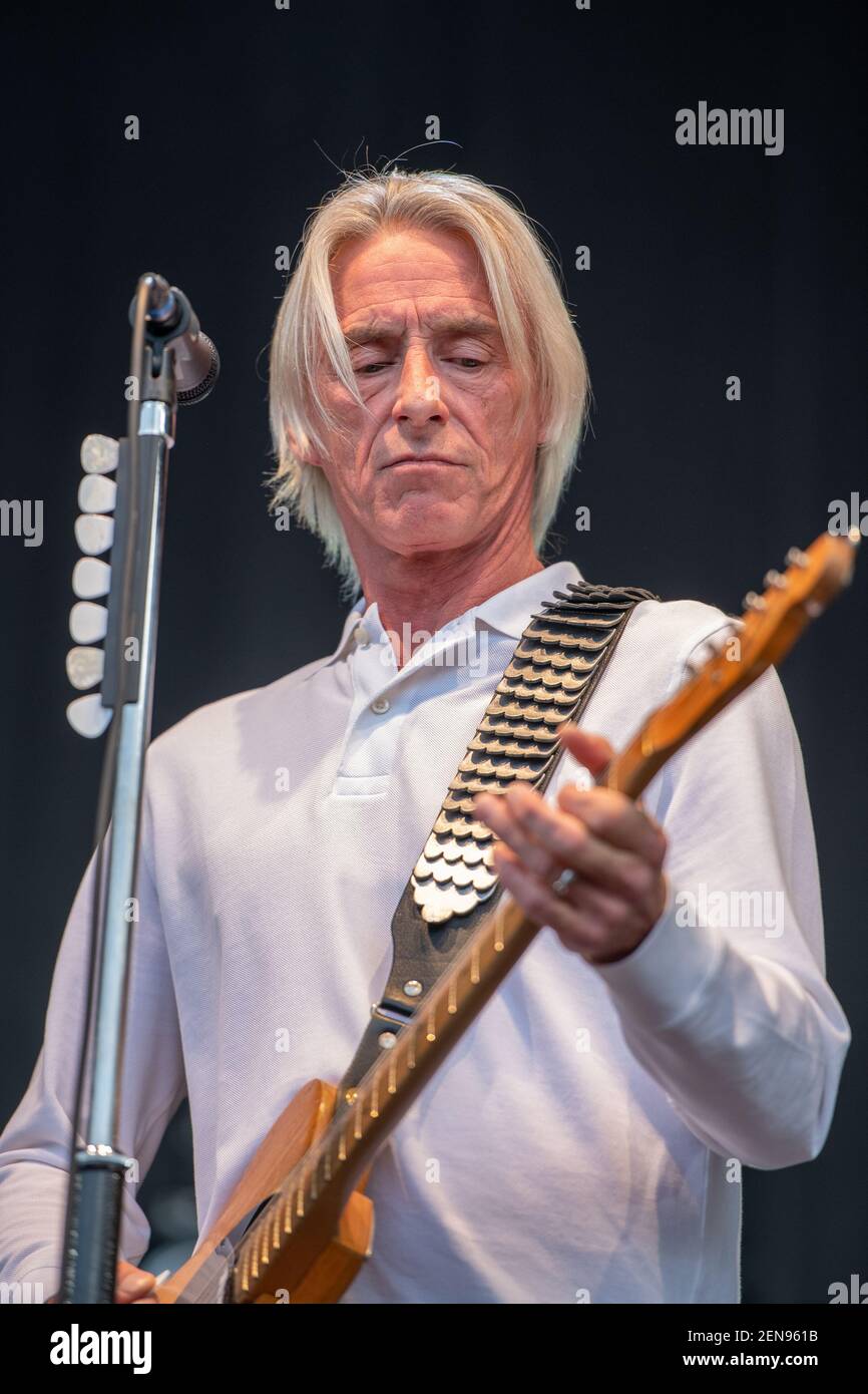 English singer-songwriter Paul Weller performs live during the Summer ...