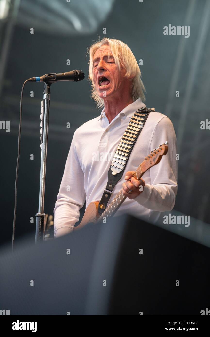 English singer-songwriter Paul Weller performs live during the Summer ...