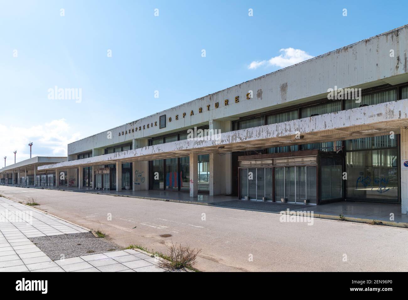 Abandoned terminal of old Athens airport Stock Photo - Alamy