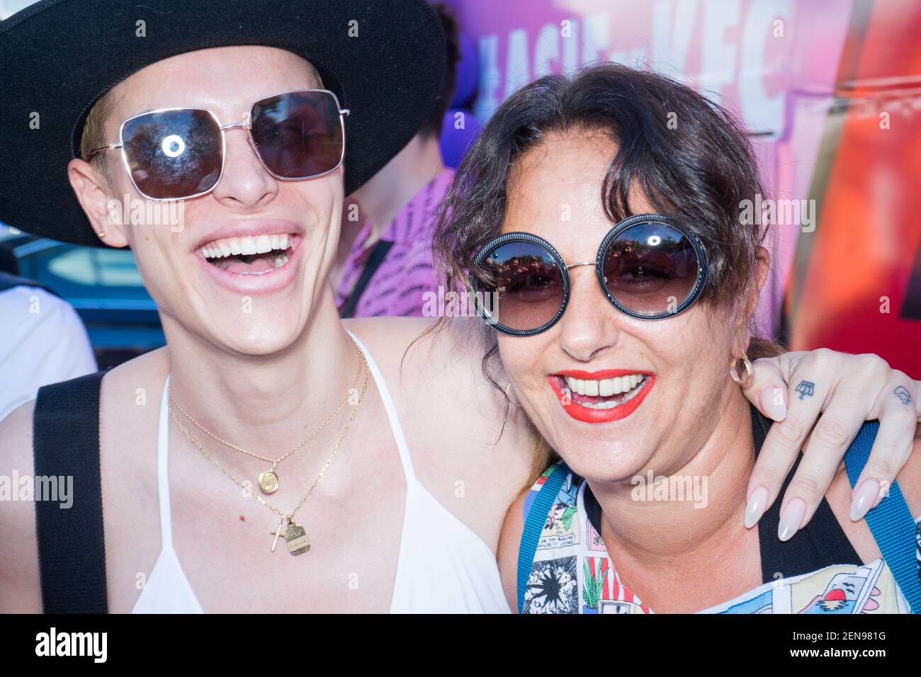 Actress Yolanda Ramos during LGTB Pride March in Madrid. July 06, 2019 ...
