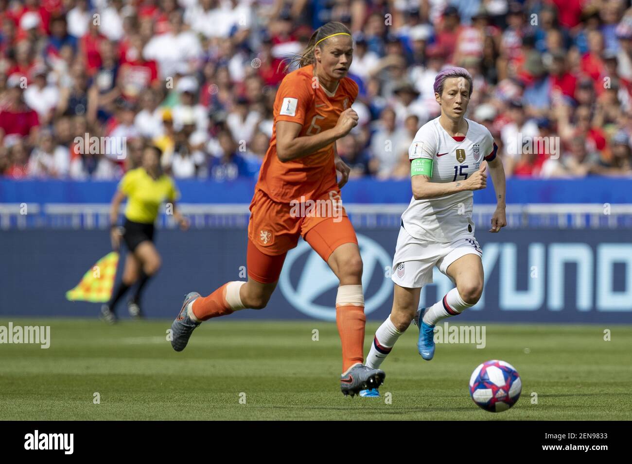 LYON, LY - 07.07.2019: USA X HOLLAND - Anouk DEKKER of the Netherlands ...