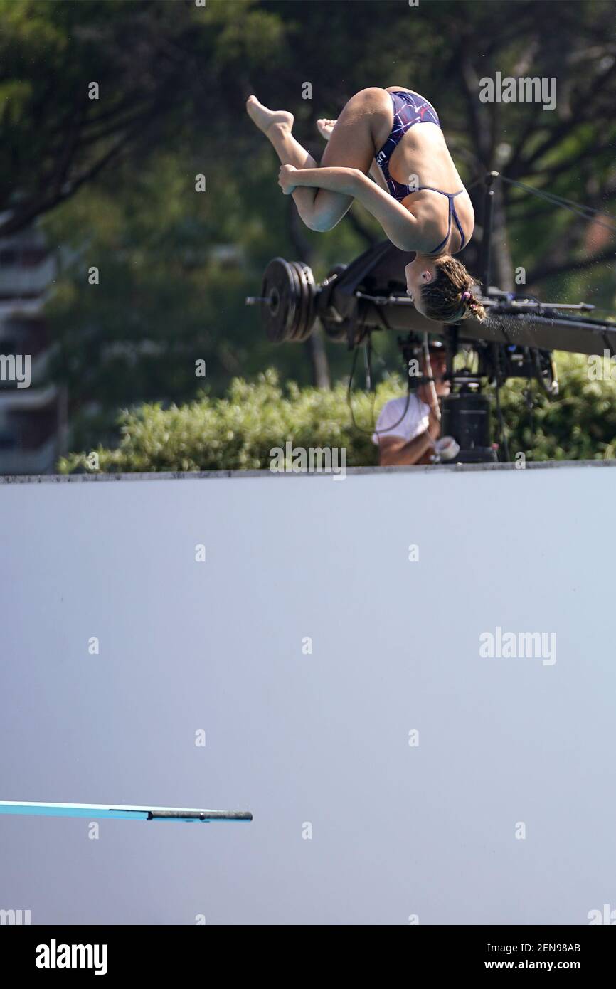 Diver seen during 3m women Springboard Semi - Final during the 30th ...