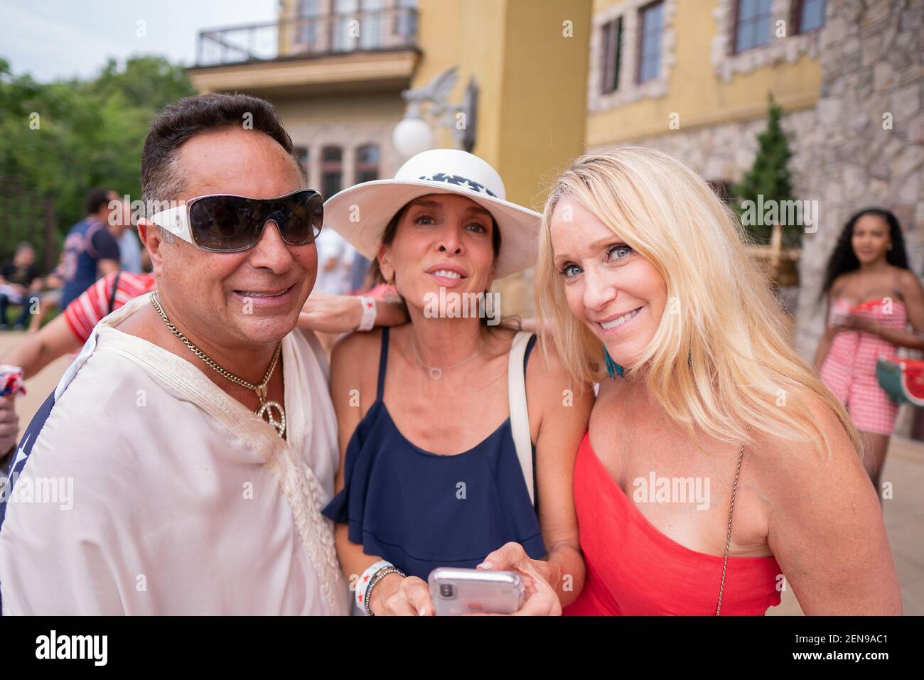 Sir Ivan, Lisa van Wagenen, Karen Harris attend Sir Ivan’s Red White ...