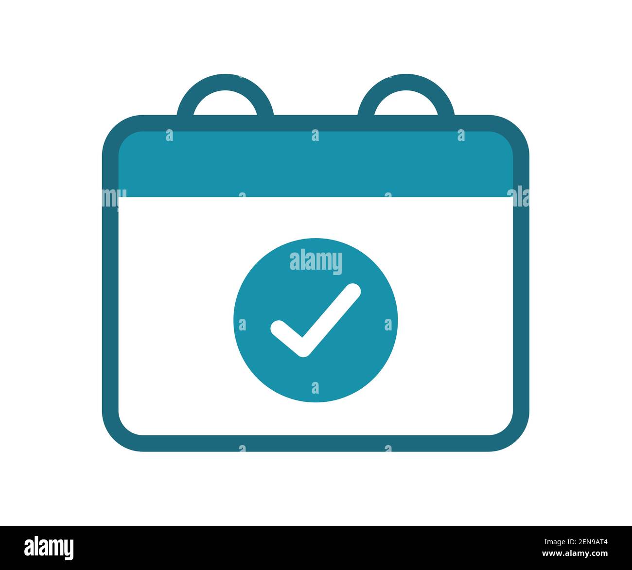 schedule complete finish single isolated icon with solid line style ...