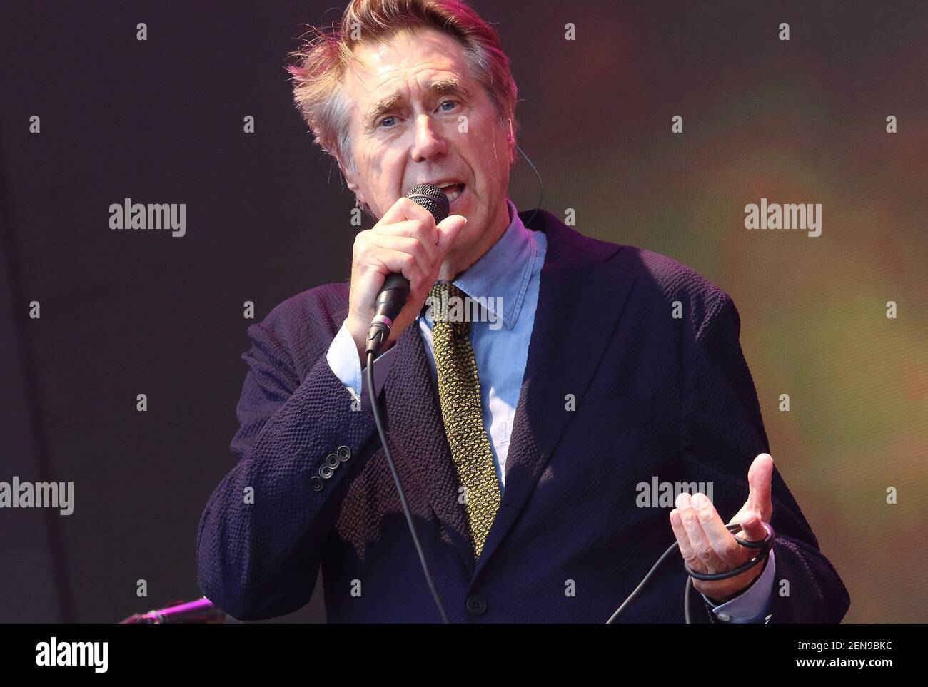 Bryan Ferry performs live on stage at the Hyde Park during the 3rd day ...