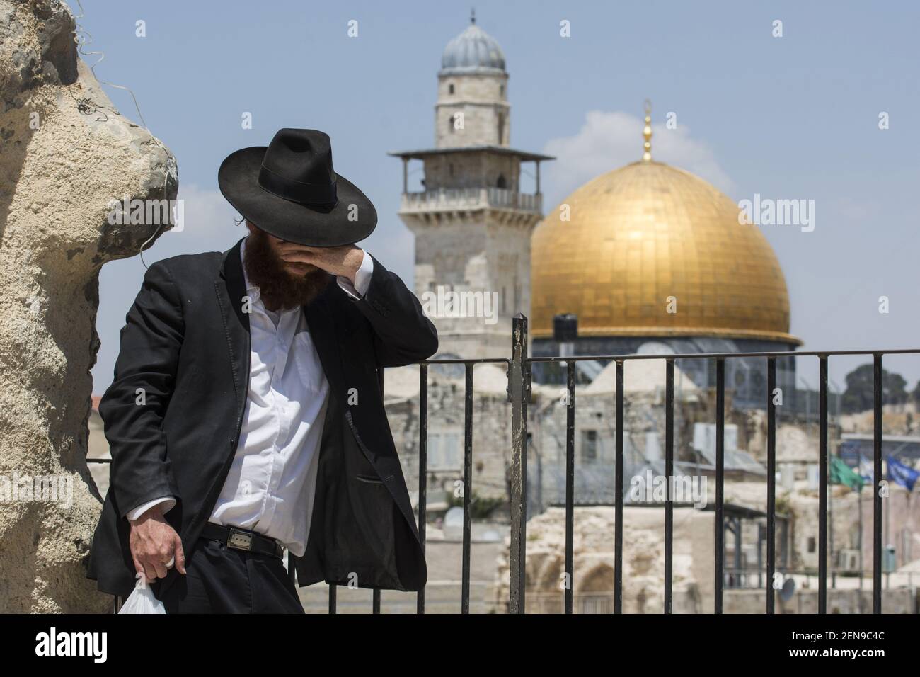 Old City, Jerusalem - July 7th 2019 : The Temple Mount and the Dome of ...