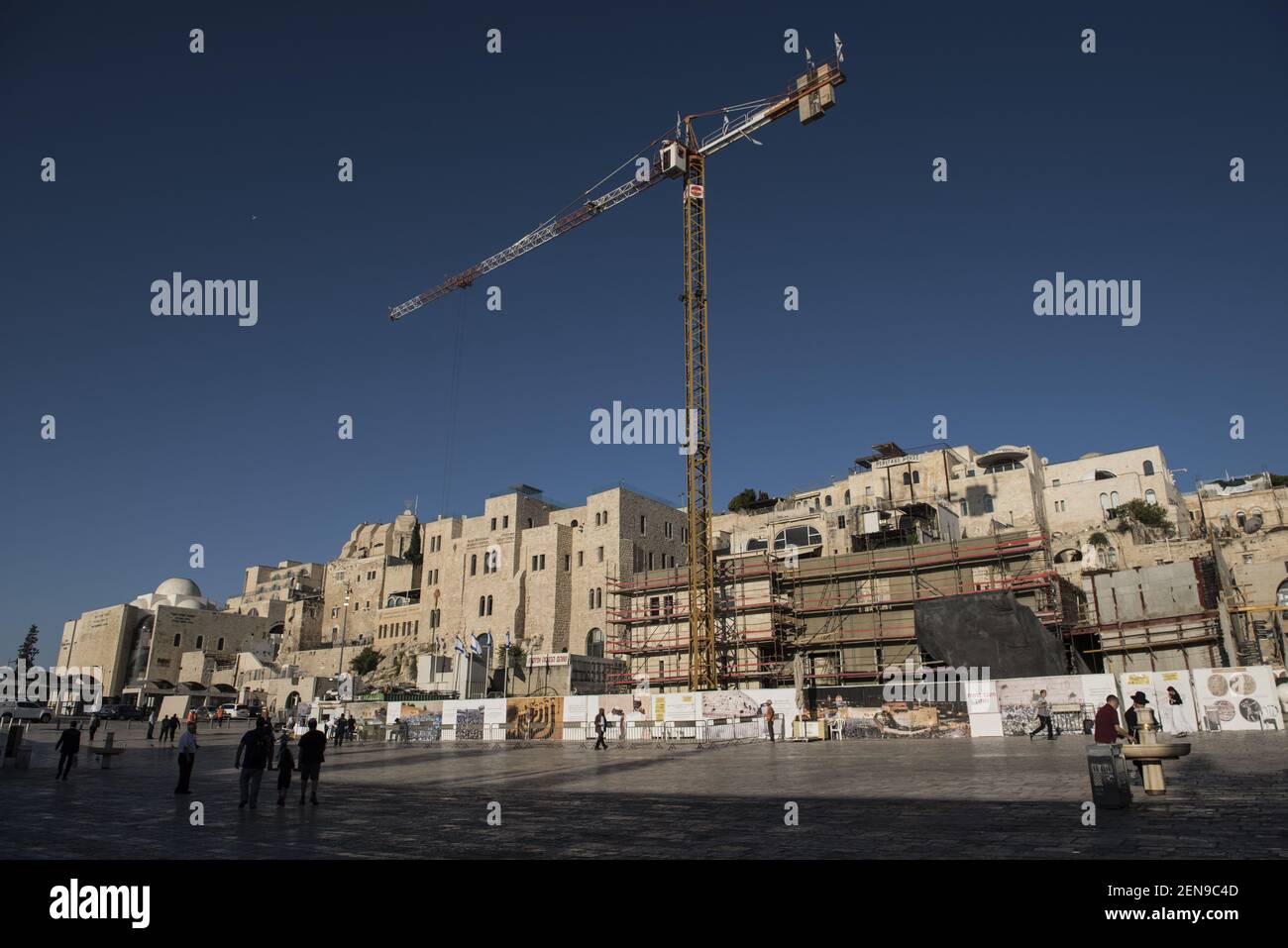 Old City, Jerusalem - July 7th 2019 : Beit Haliba construction site at ...