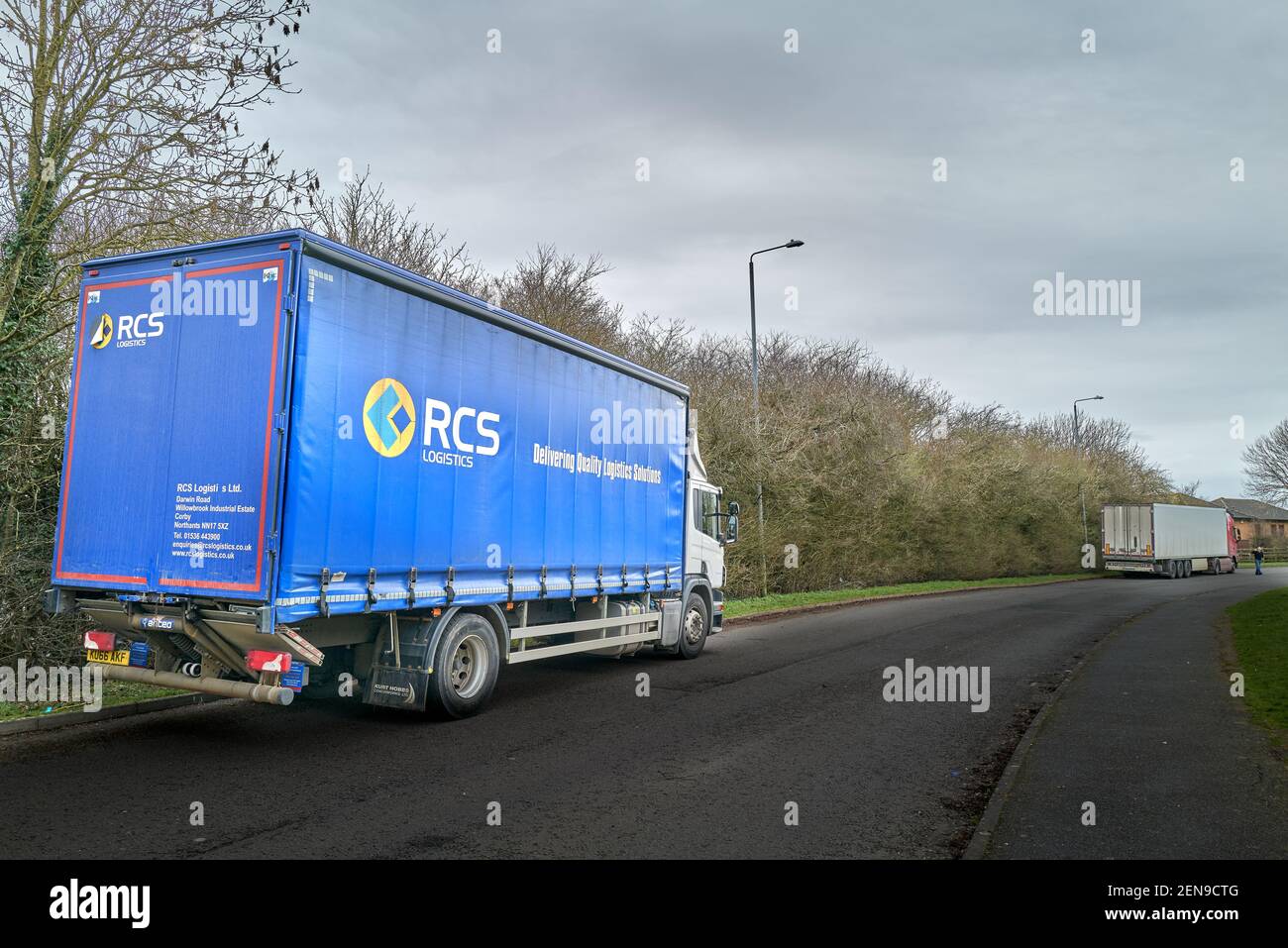 RCS logistics lorrry parked on the Oakley Hay Industrial Estate, Corby ...