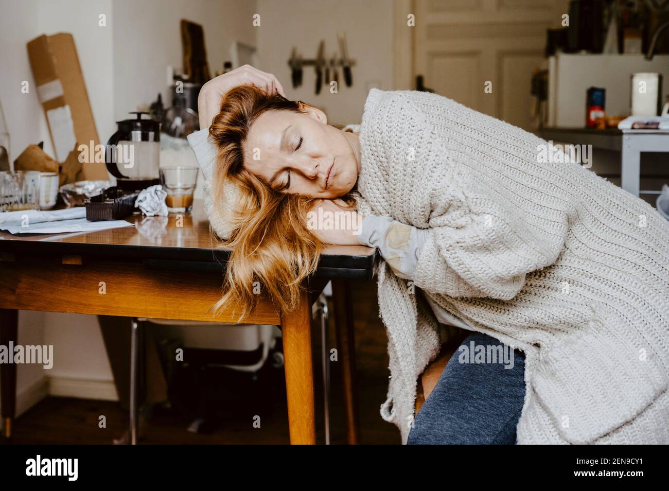 Three tables hi-res stock photography and images - Alamy