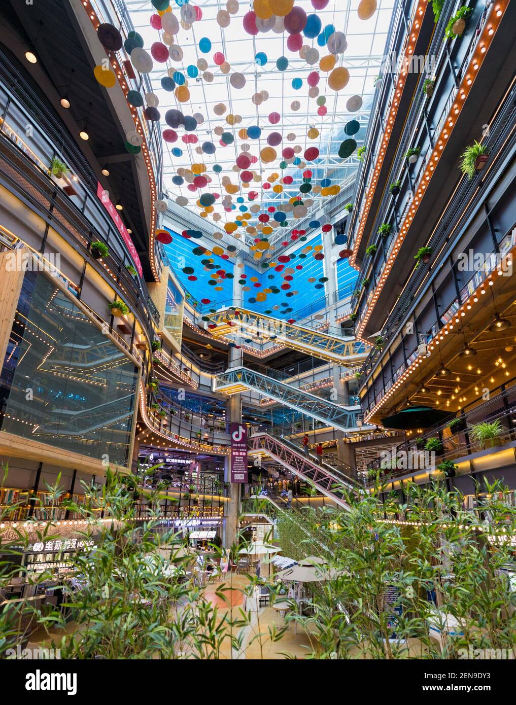Customers shop at a newly-opened shopping mall decorated with unique ...