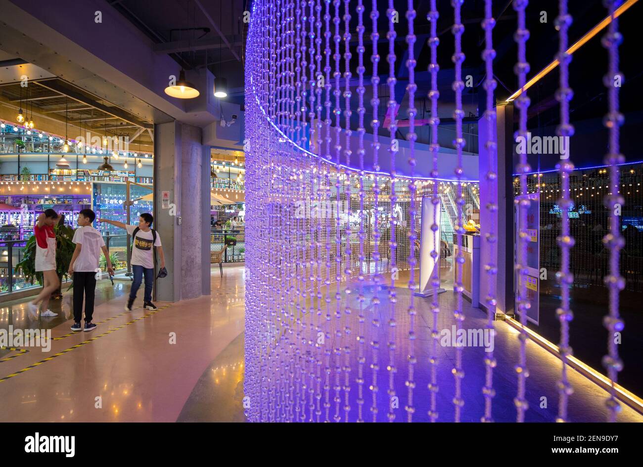 Customers shop at a newly-opened shopping mall decorated with unique ...
