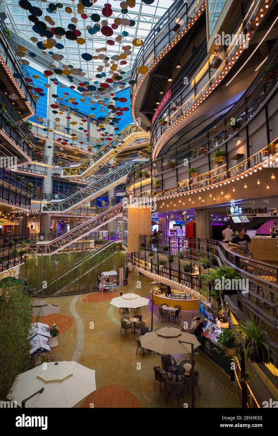 Customers shop at a newly-opened shopping mall decorated with unique ...