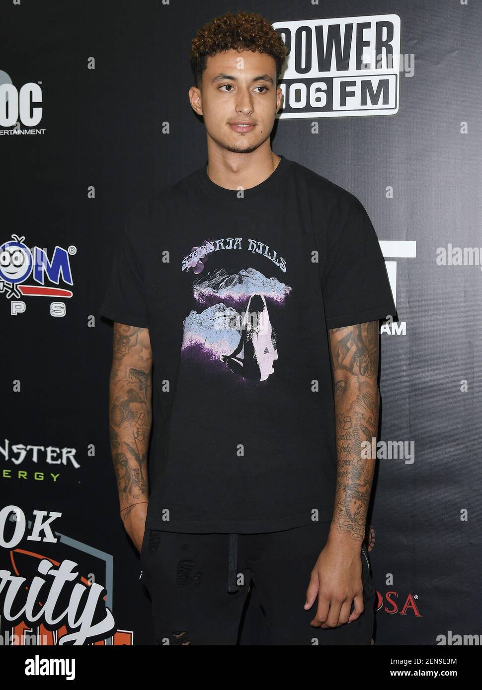 Kyle Kuzma arrives at the Monster Energy Celebrity Basketball Game 50K ...