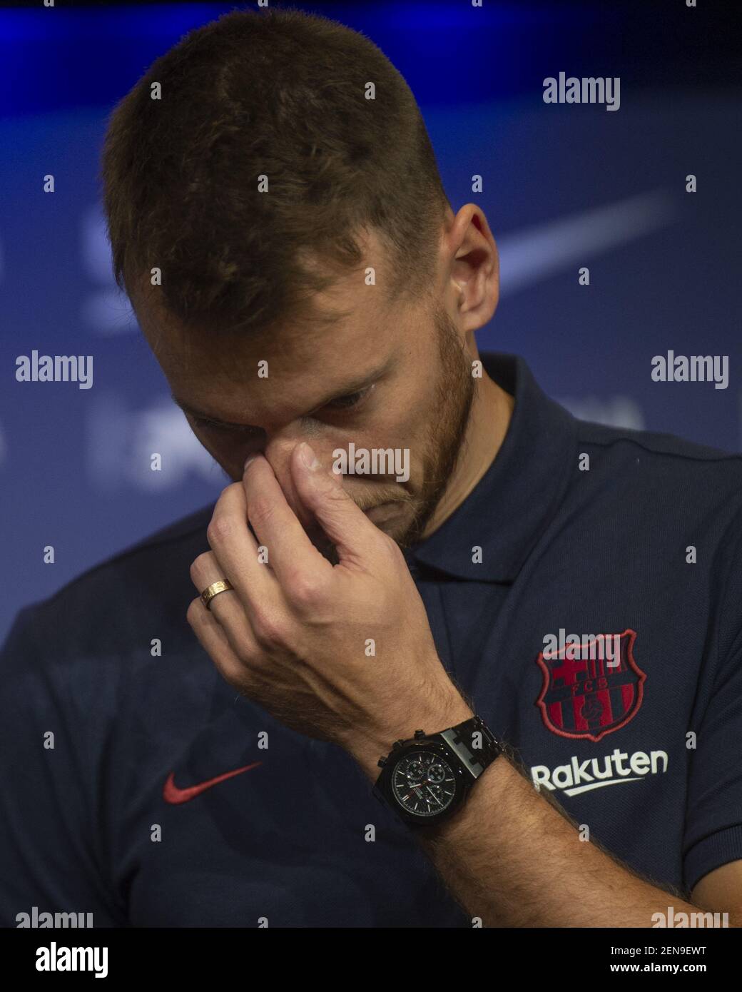 Norberto Murara Neto during his presentation as FC Barcelona new player ...