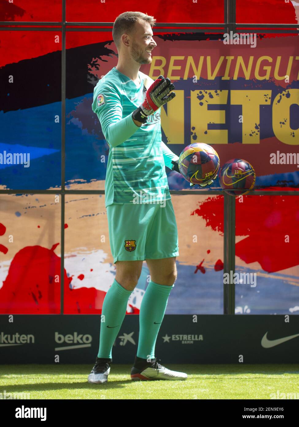 Norberto Murara Neto during his presentation as FC Barcelona new player ...