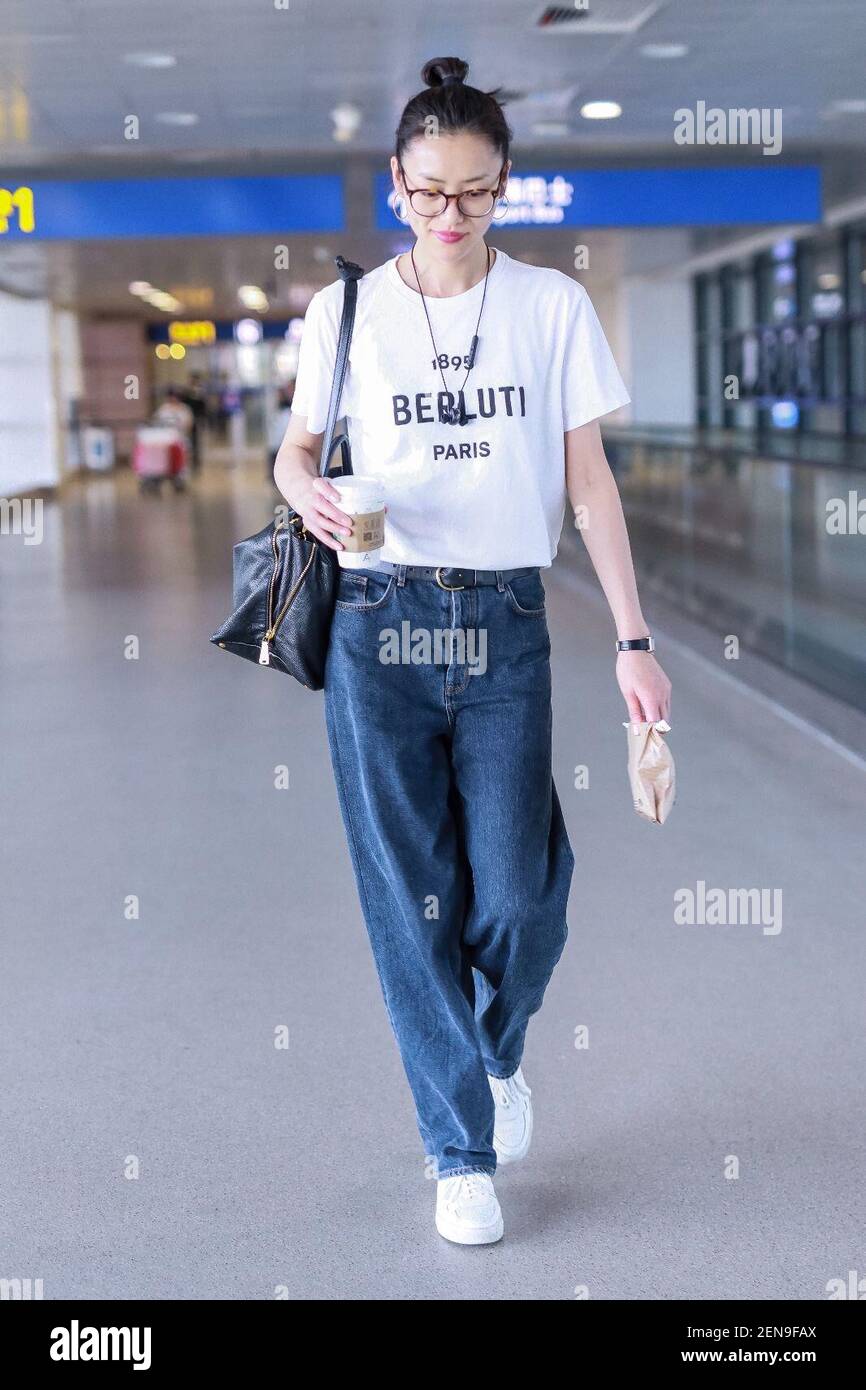 Shanghai, China - July 9 2019:Chinese supermodel Liu Wen shows up at ...