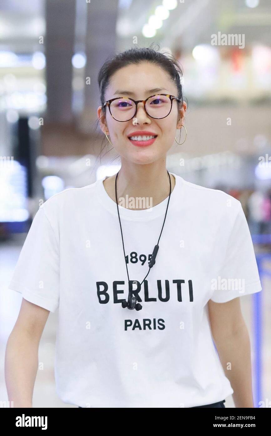 Shanghai, China - July 9 2019:Chinese supermodel Liu Wen shows up at ...