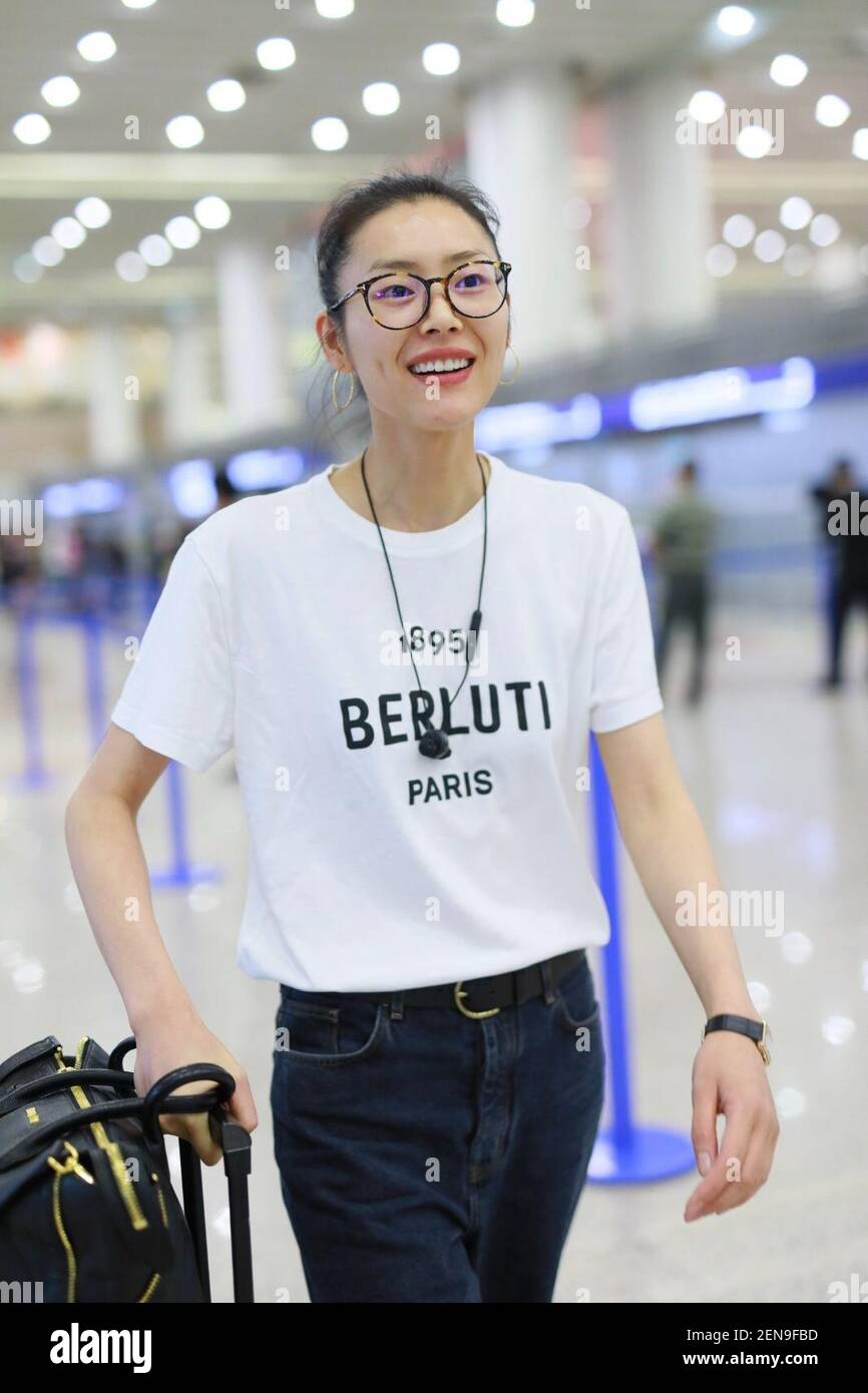 Shanghai, China - July 9 2019:Chinese supermodel Liu Wen shows up at ...