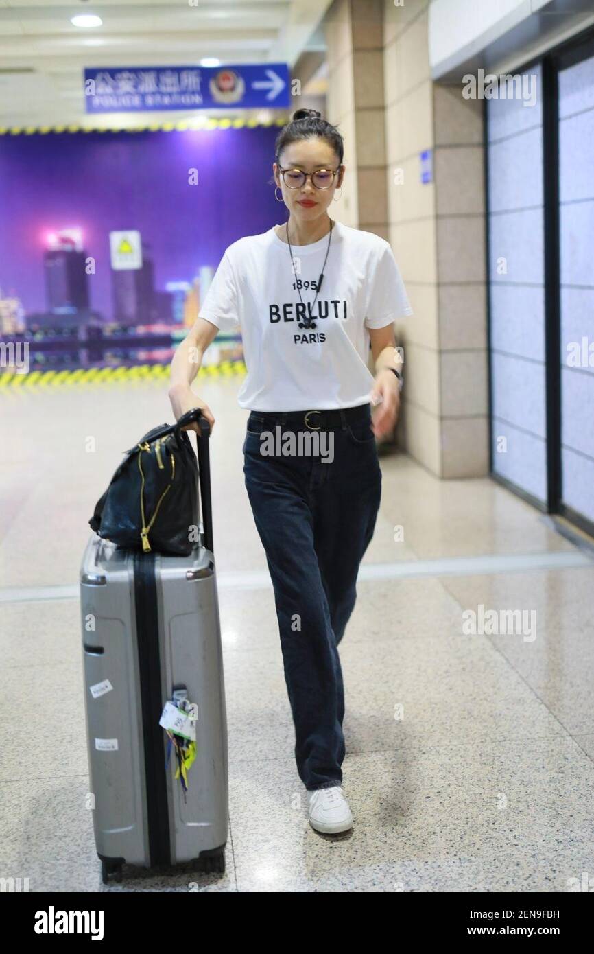 Shanghai, China - July 9 2019:Chinese supermodel Liu Wen shows up at ...