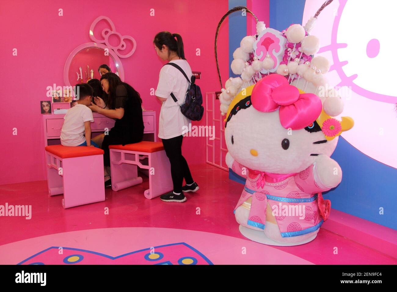 Shanghai, China - July 6 2019: The first "hello Kitty journey to the ...