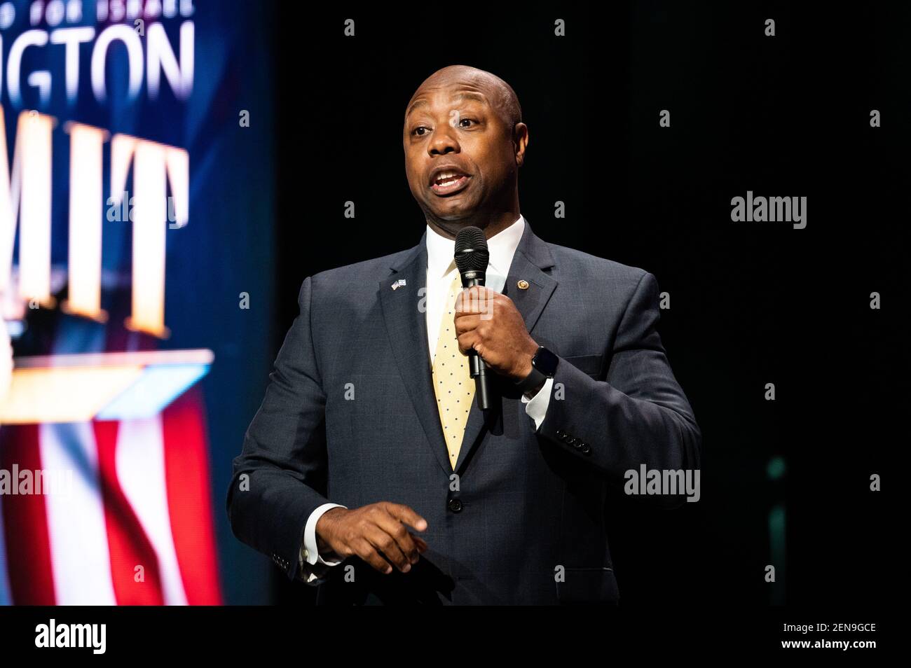 U.S. Senator Tim Scott (R-SC) speaking at the Christians United for ...