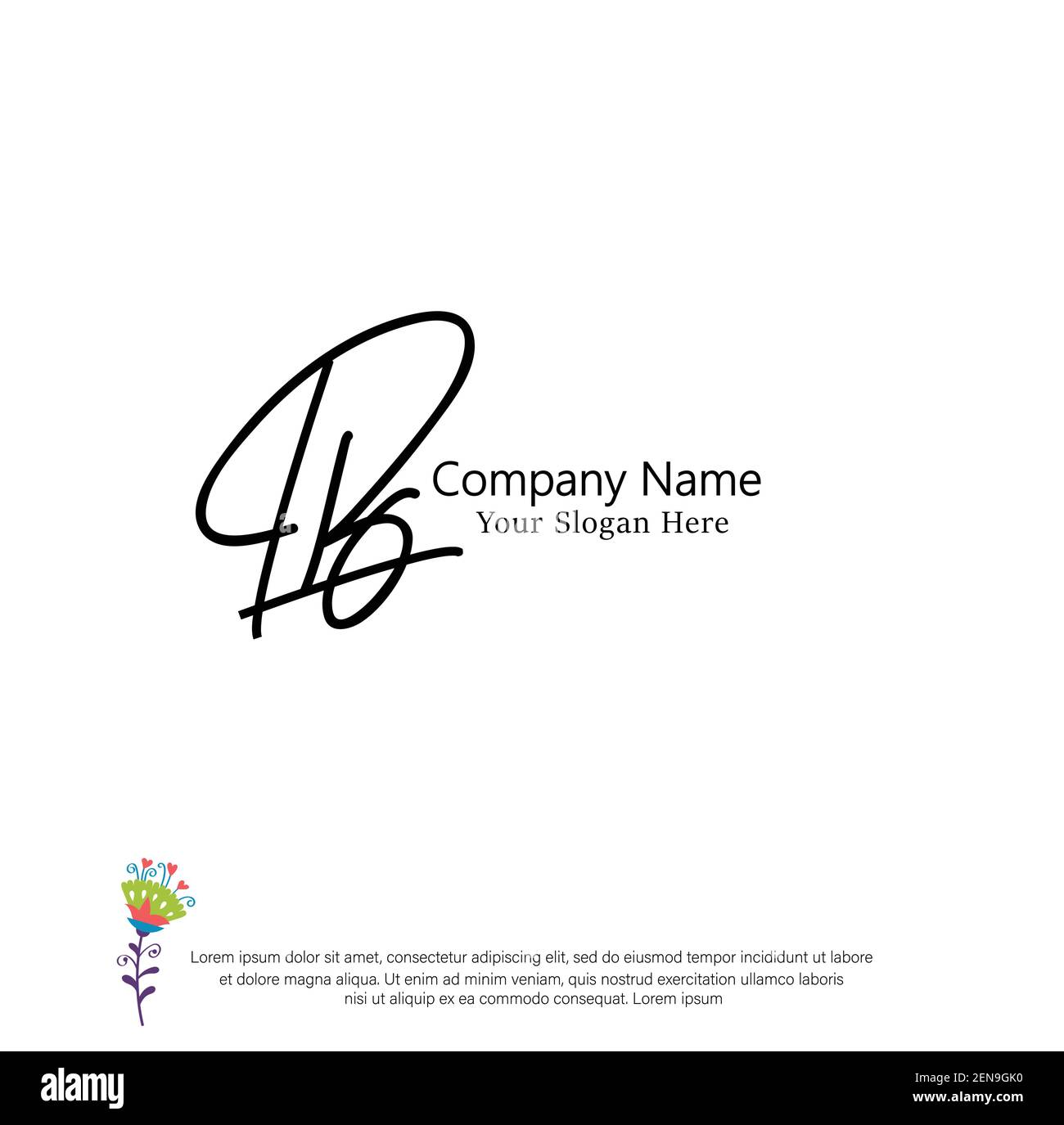 L signature logo hi-res stock photography and images - Alamy