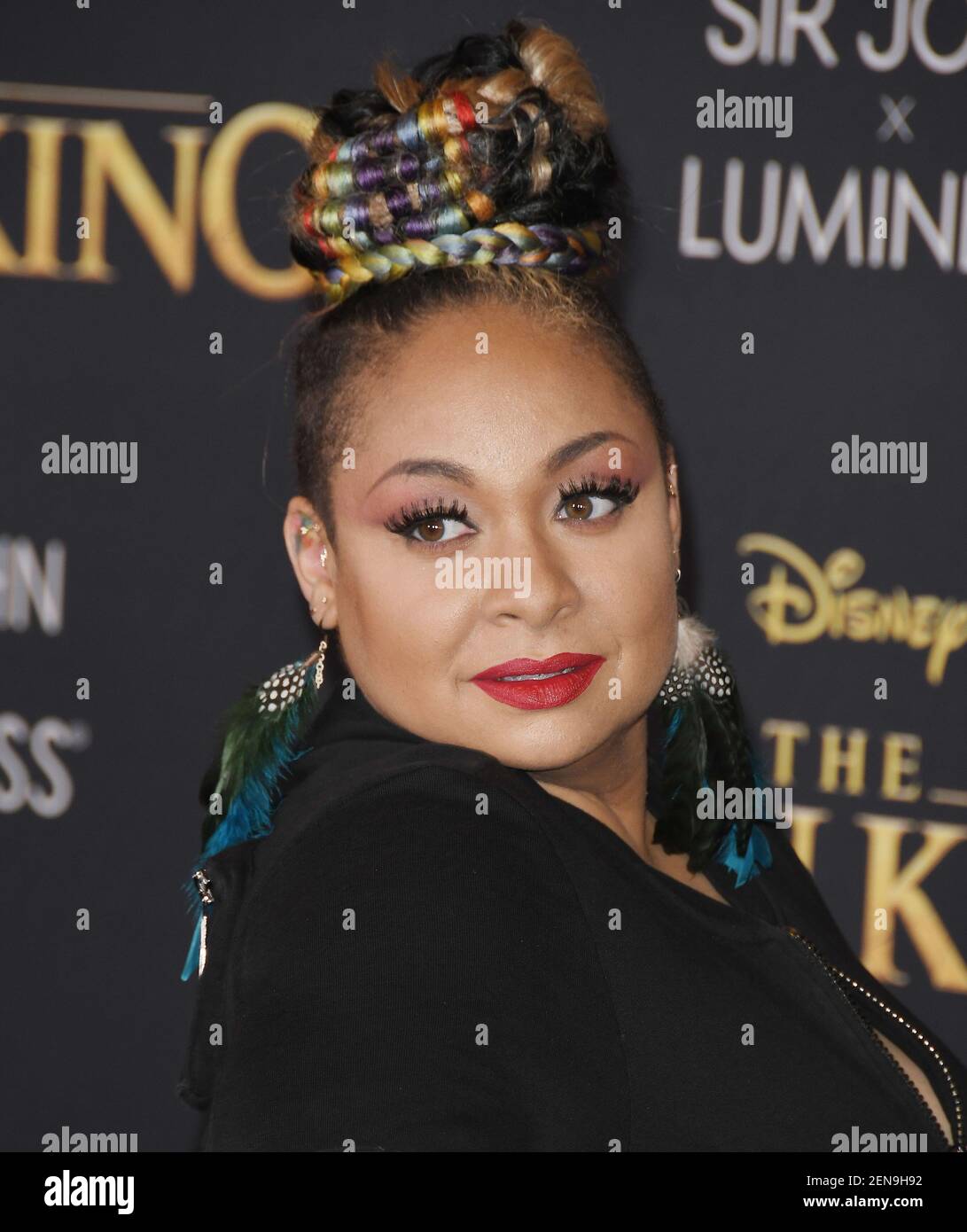 Raven-Symone arrives at the Disney's THE LION KING World Premiere held ...
