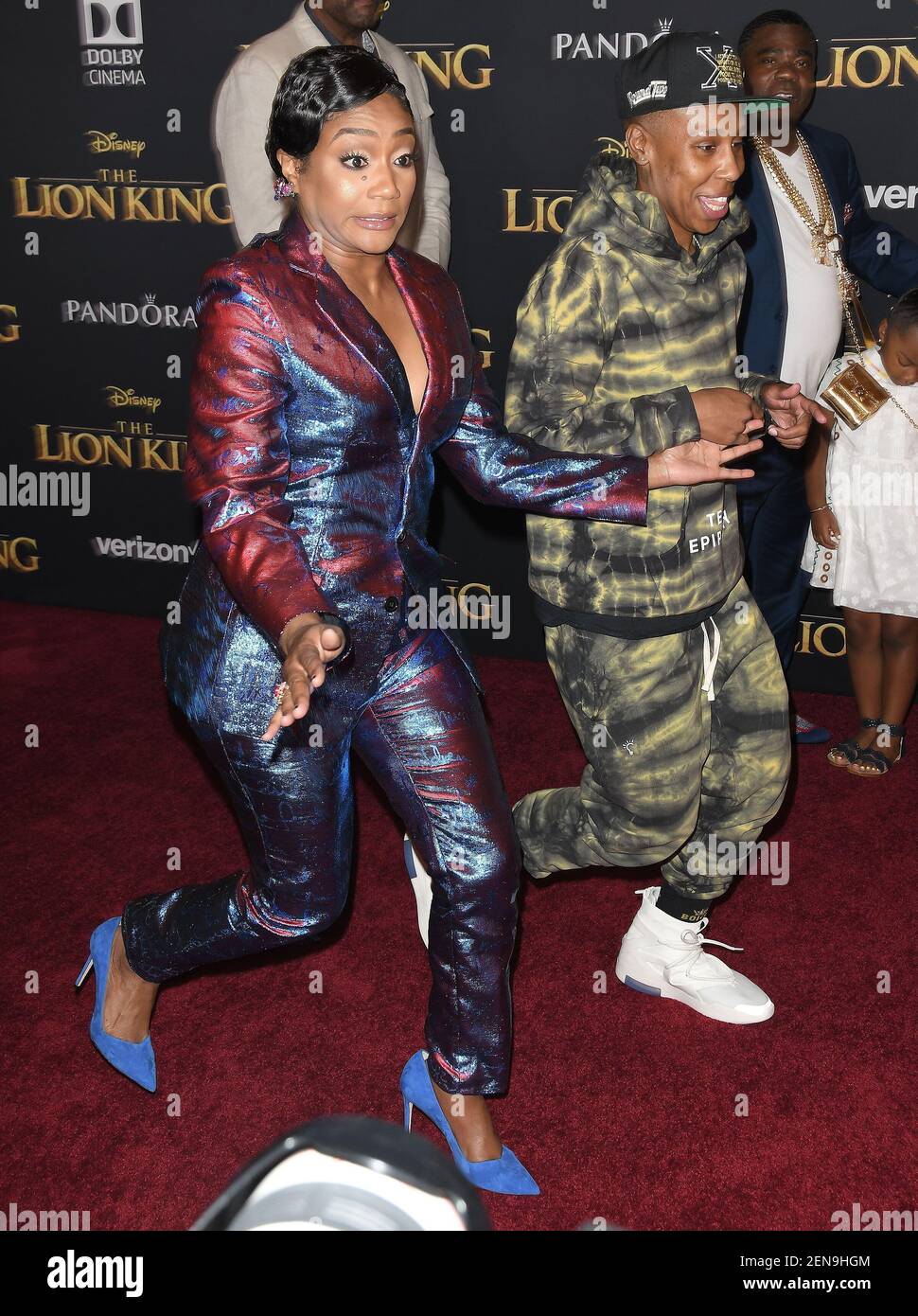 (L-R) Tiffany Haddish and Lena Waithe at the Disney's THE LION KING ...
