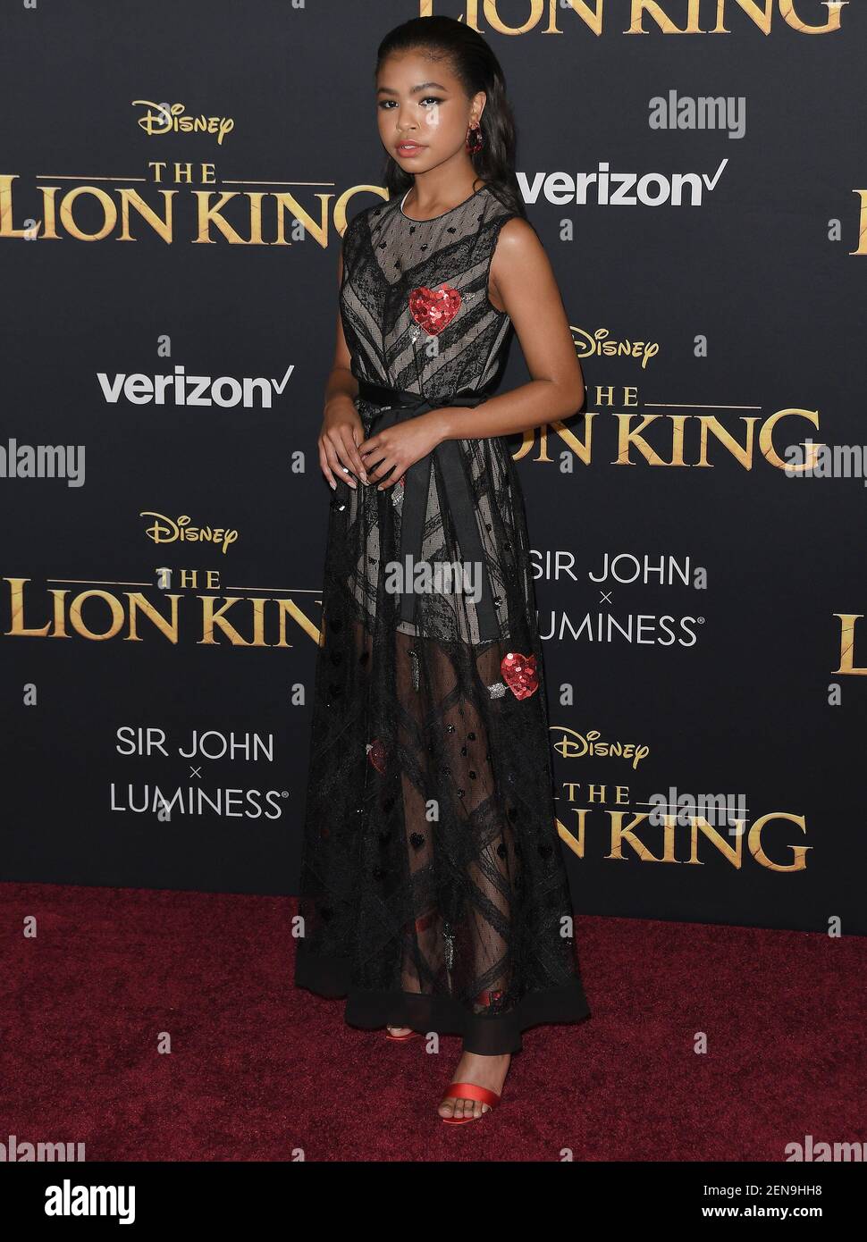 Navia Robinson arrives at the Disney's THE LION KING World Premiere ...