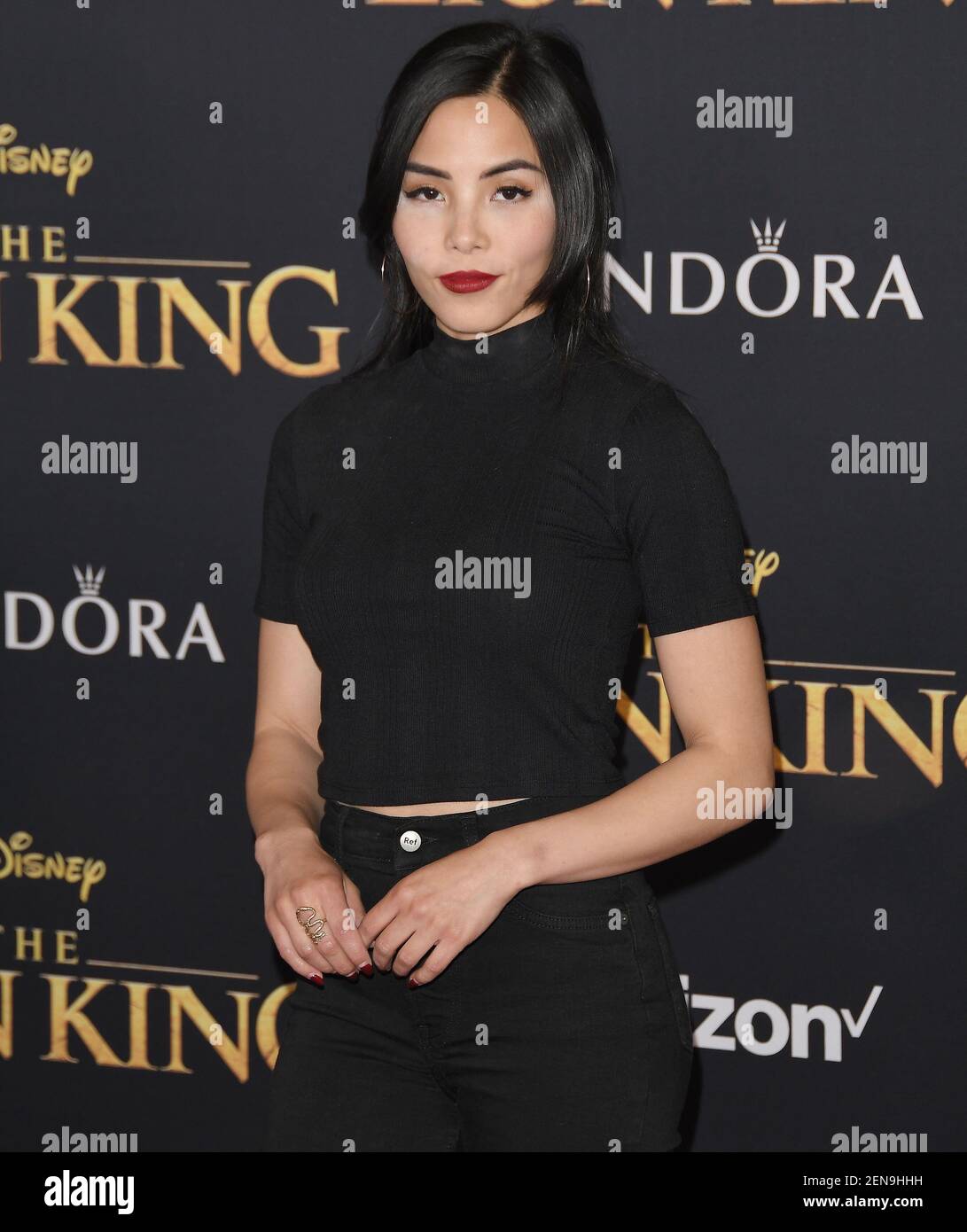 Anna Akana arrives at the Disney's THE LION KING World Premiere held at ...