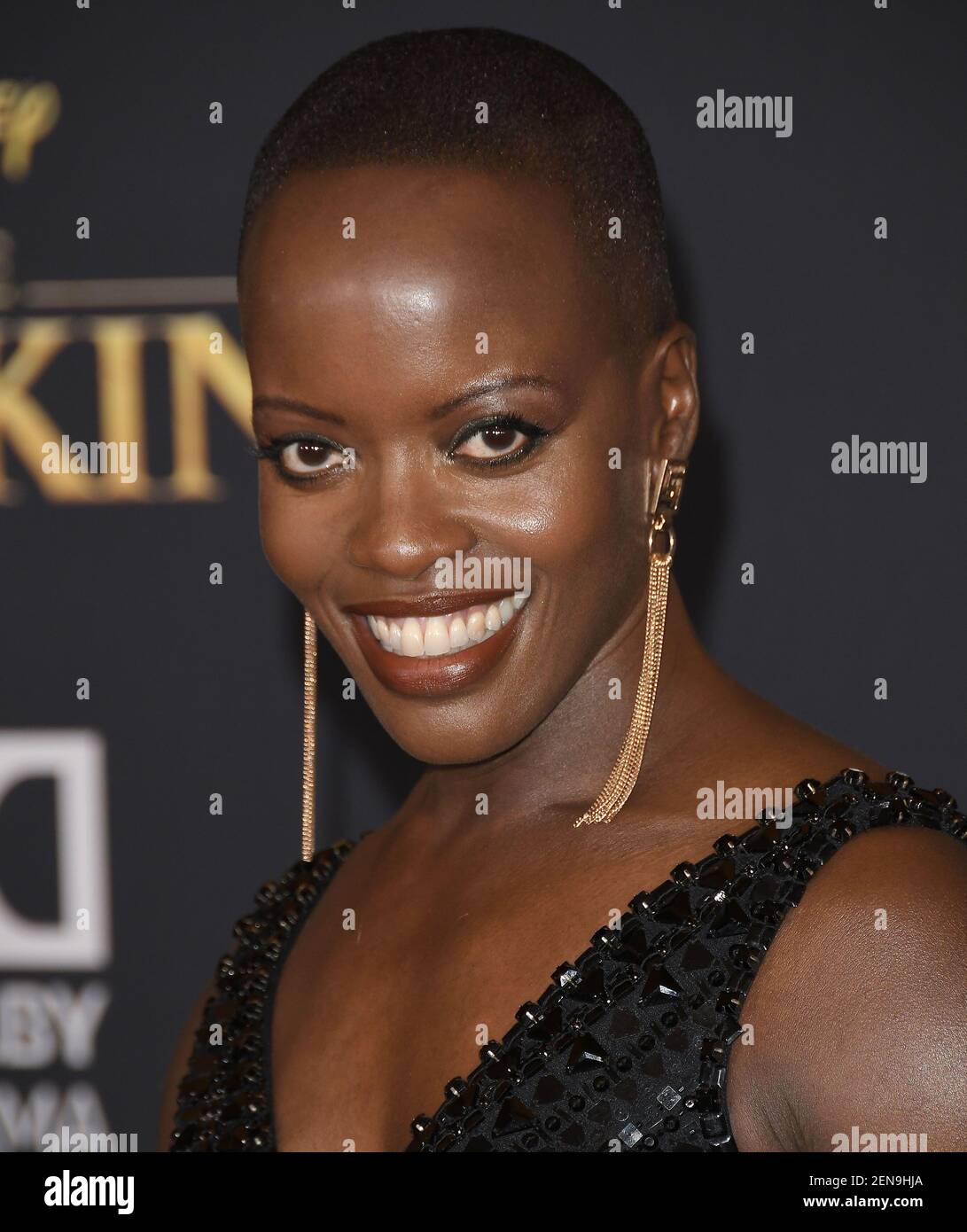 Florence Kasumba arrives at the Disney's THE LION KING World Premiere ...