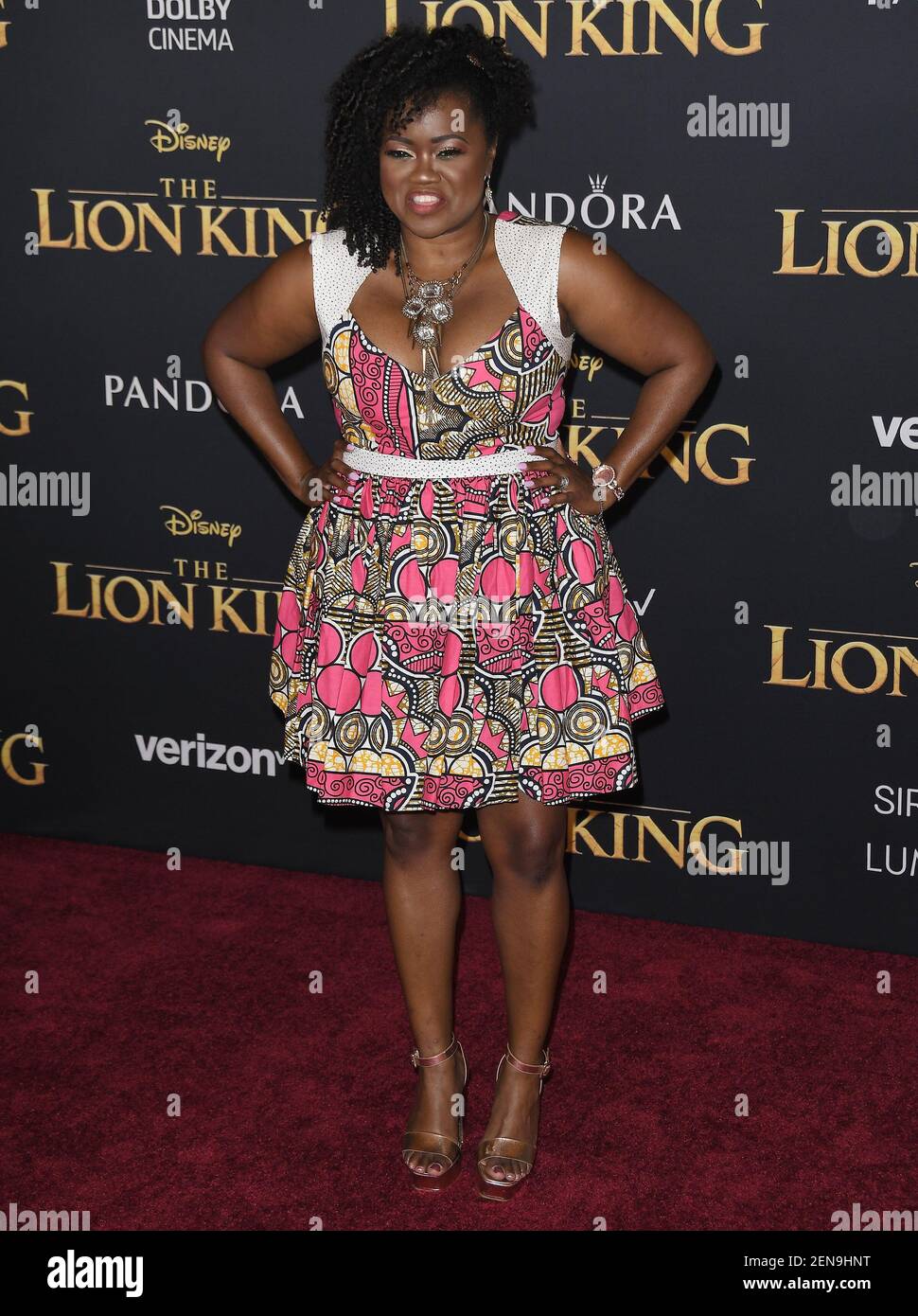 Niketa Calame Harris arrives at the Disney's THE LION KING World ...