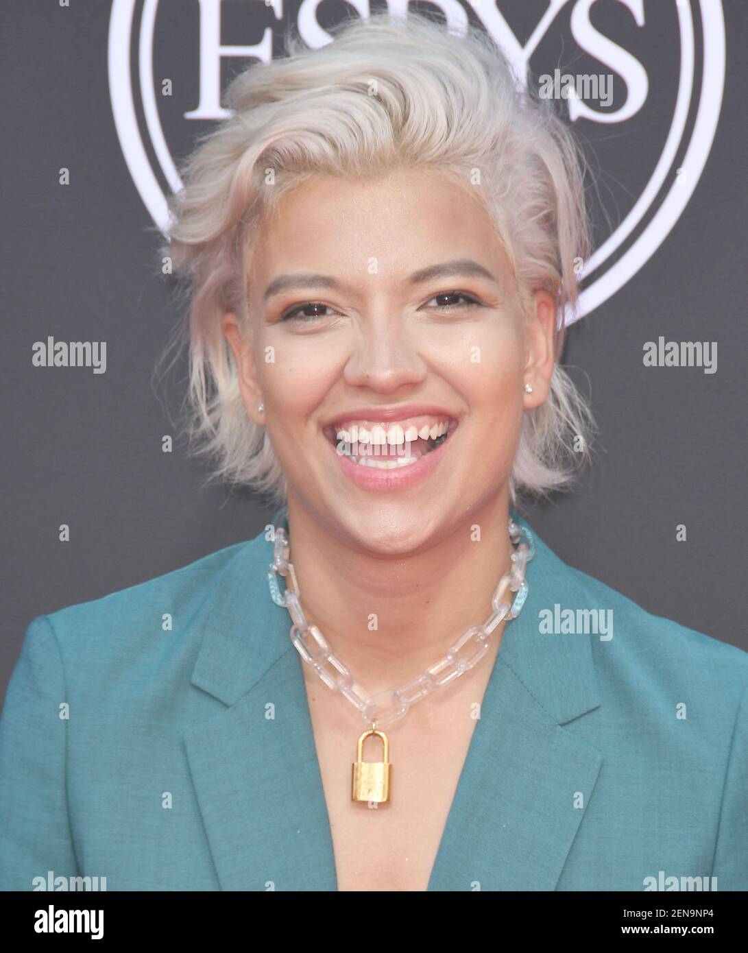 Victoria Brito arrives at The 2019 ESPYs held at the Microsoft Theater ...