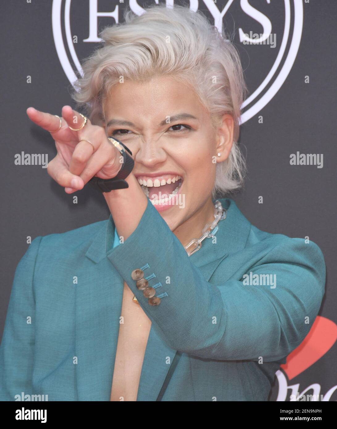 Victoria Brito arrives at The 2019 ESPYs held at the Microsoft Theater ...