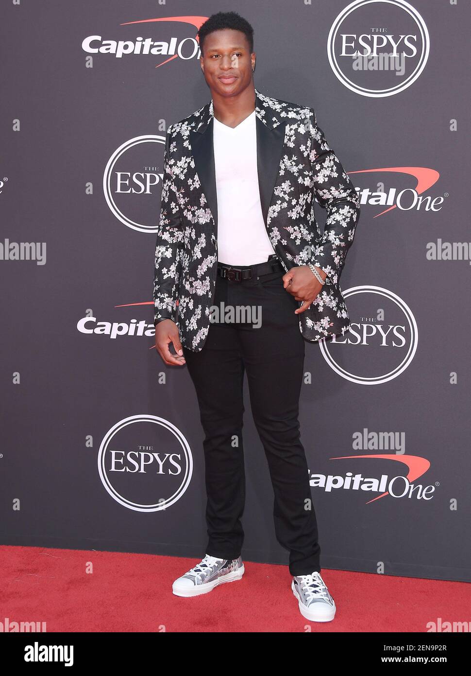 Kenyan Drake arrives at The 2019 ESPYs held at the Microsoft Theater in ...