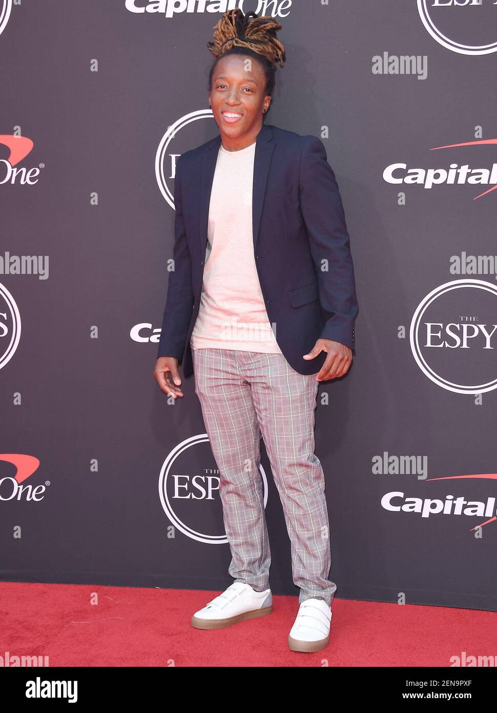 Kesha Smith arrives at The 2019 ESPYs held at the Microsoft Theater in ...