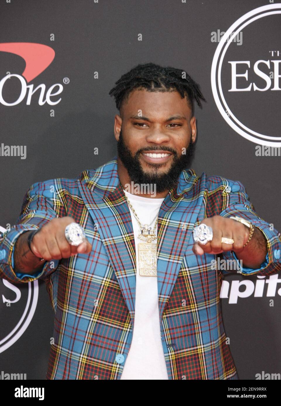 Elandon Roberts attends The 2019 ESPYS presented by Capital One at the ...