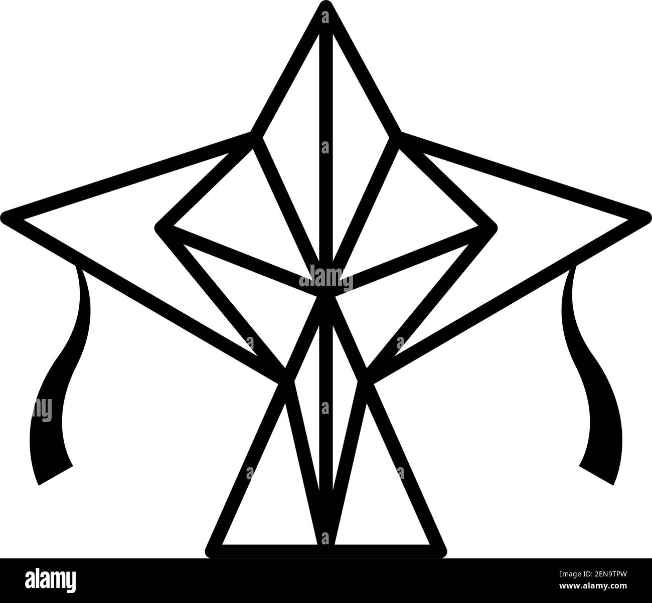 Kite outline icon High Resolution Stock Photography and Images - Alamy