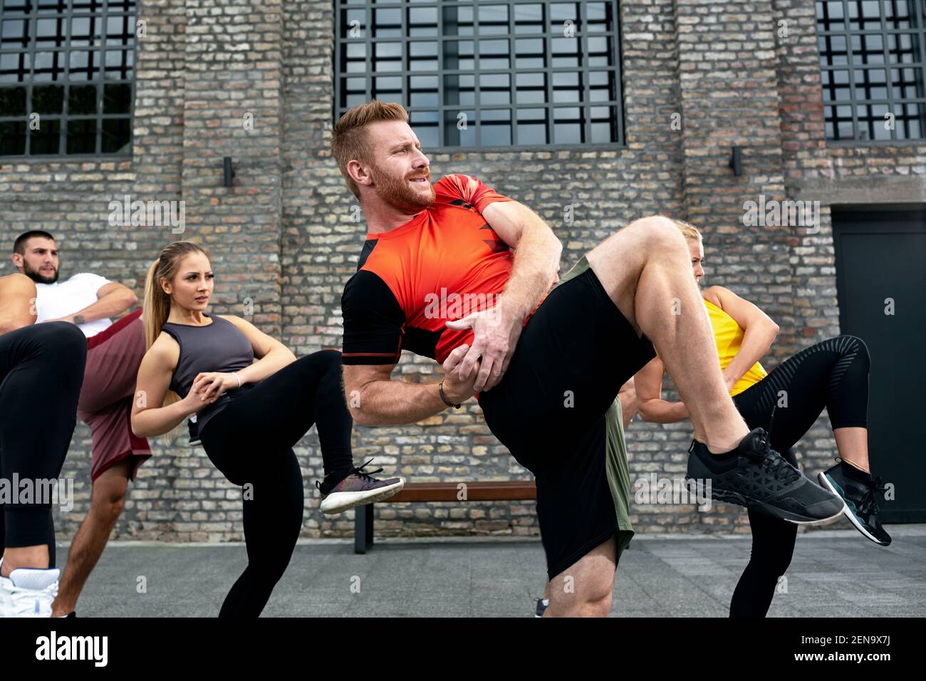 Street Fight Kick High Resolution Stock Photography and Images - Alamy