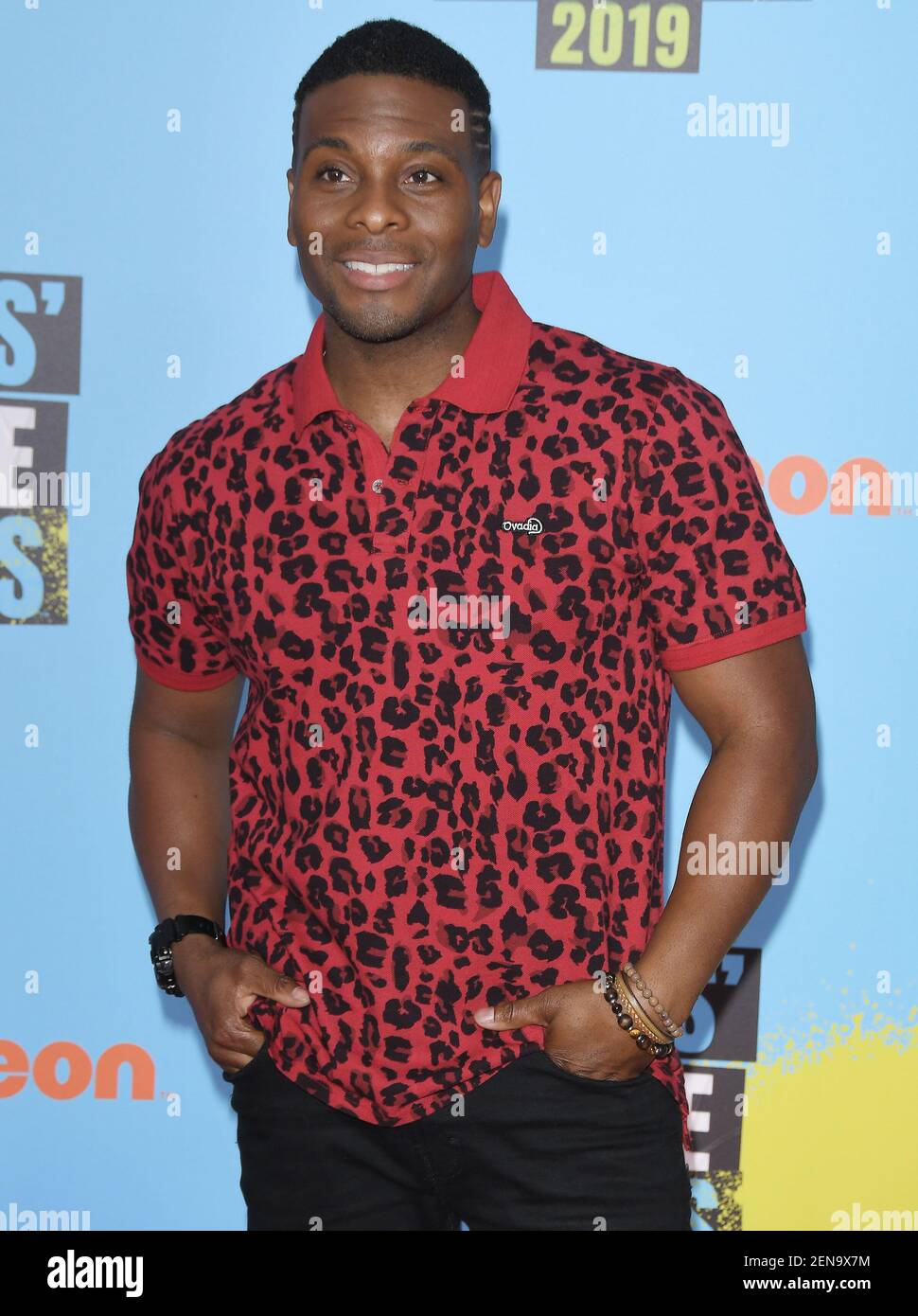 Kel Mitchell arrives at the Nickelodeon Kids' Choice Sports 2019 held ...