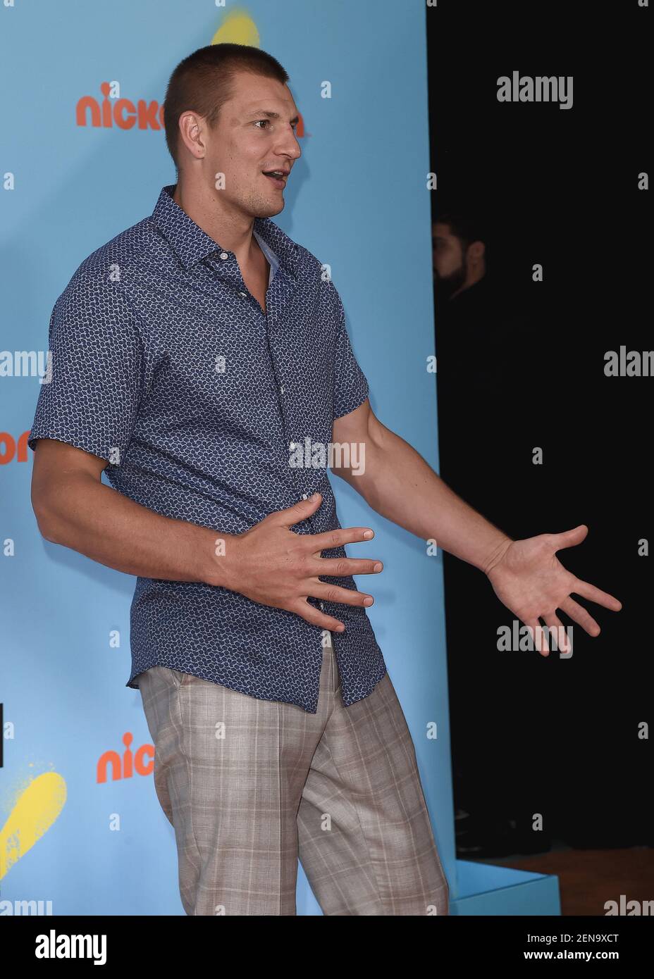 SANTA MONICA, CA - JULY 11: Rob Gronkowski at Nickelodeon's Kids ...