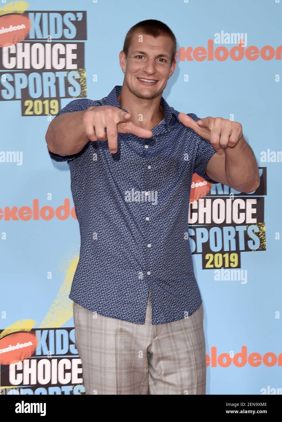 SANTA MONICA, CA - JULY 11: Rob Gronkowski at Nickelodeon's Kids ...