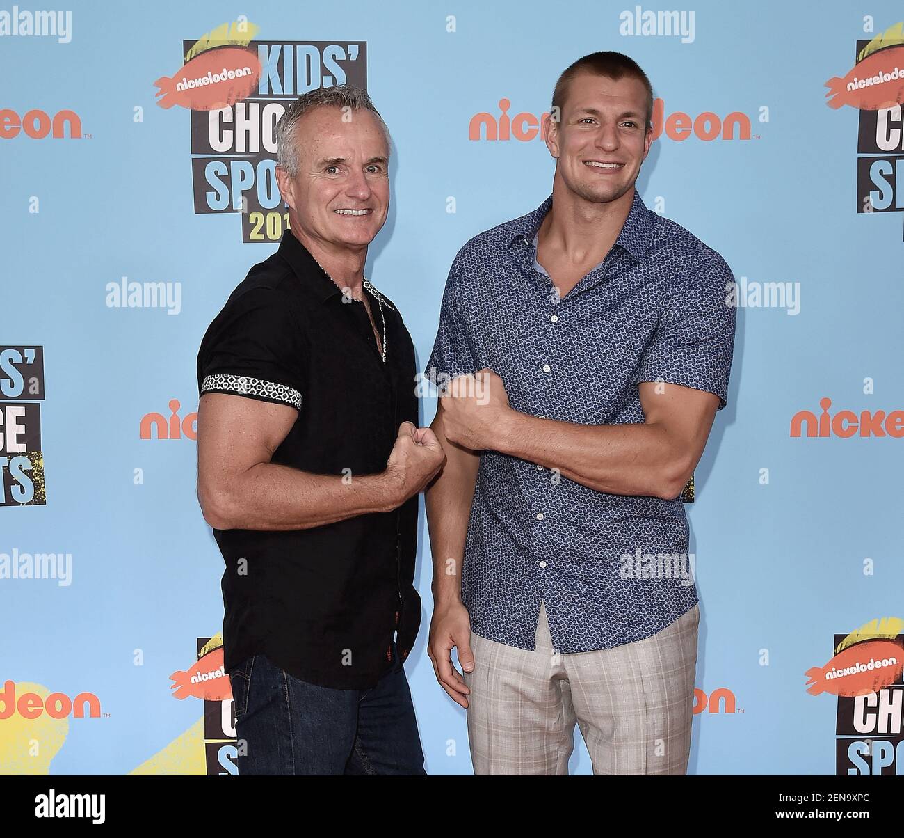 SANTA MONICA, CA - JULY 11: Gordon Gronkowski and Rob Gronkowski at ...