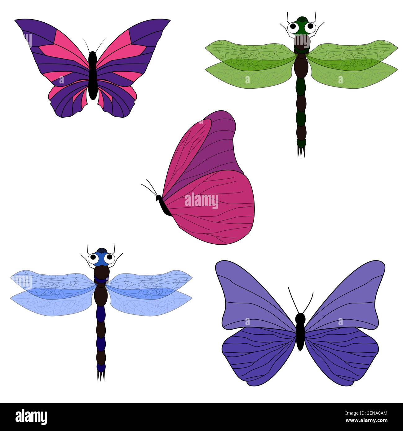 Caterpillar peacock butterflies Stock Vector Images - Alamy