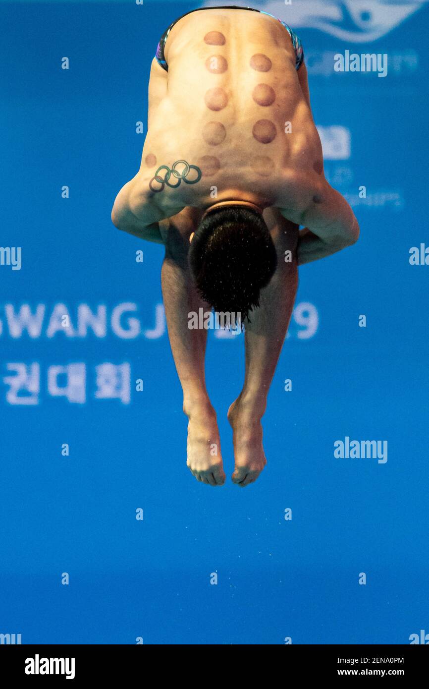 WOO Haram KOR KOREA Gwangju South Korea 12/07/2019 Diving Men's 1m ...