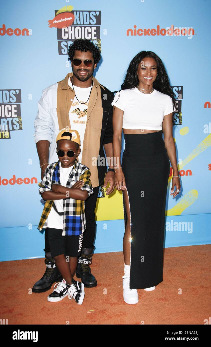 SANTA MONICA, CA - JULY 11: (L-R) Russell Wilson, Future Zahir Wilburn ...