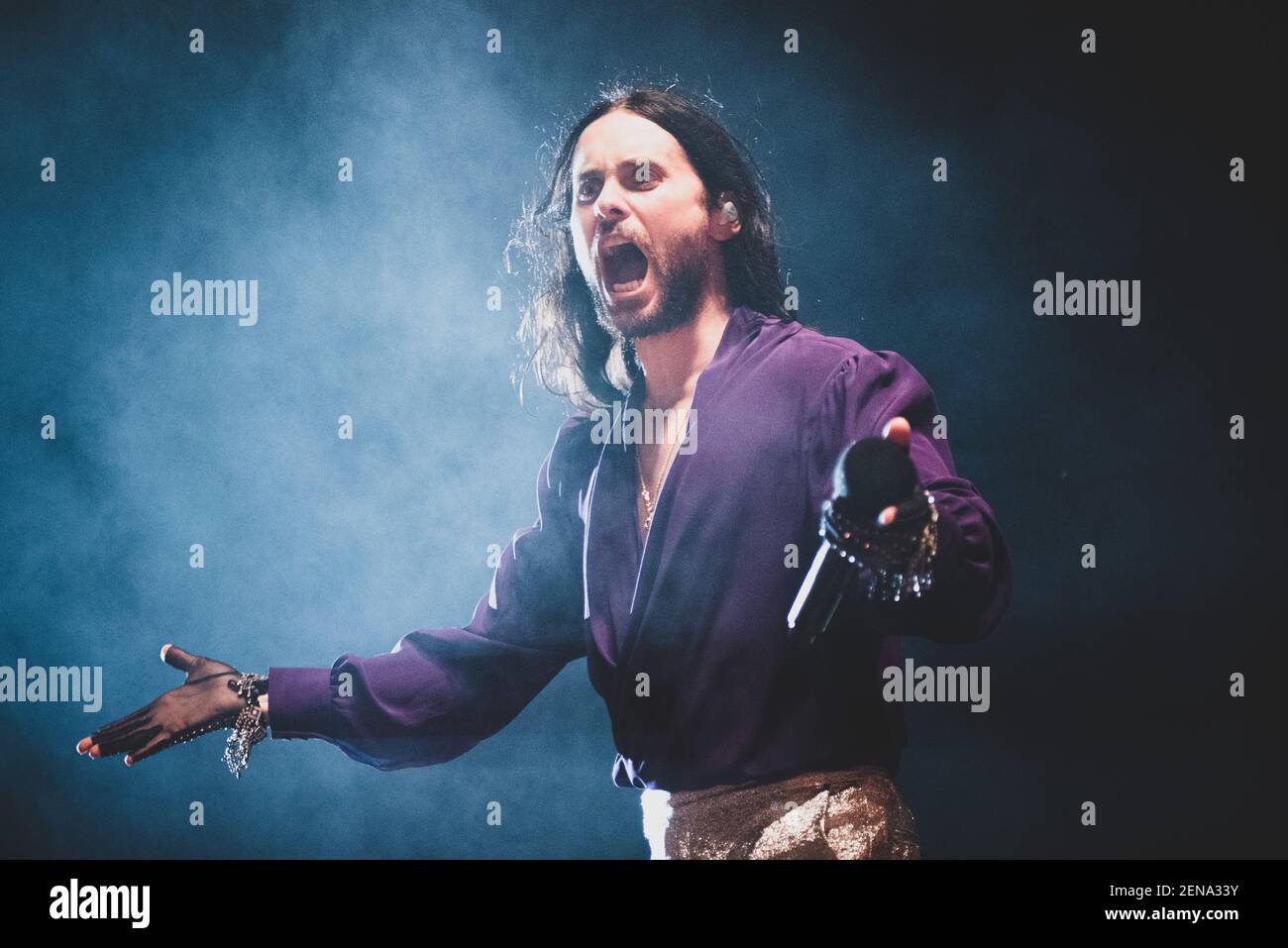 Jared Leto, singer and founder of the American pop/rock band Thirty ...