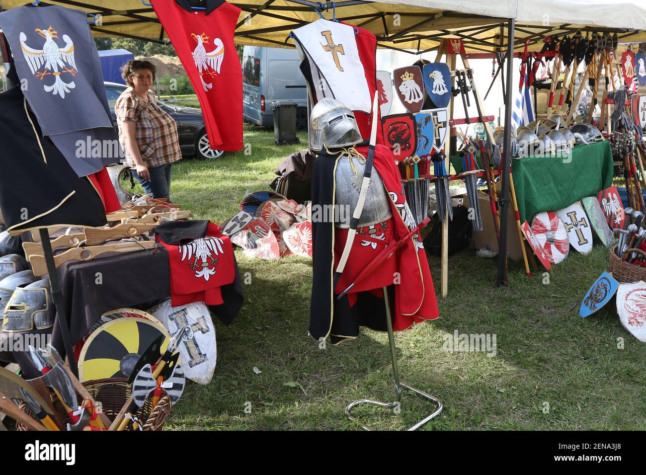 Grunwald, Poland. 12th, July 2019 People looking to buy children's ...