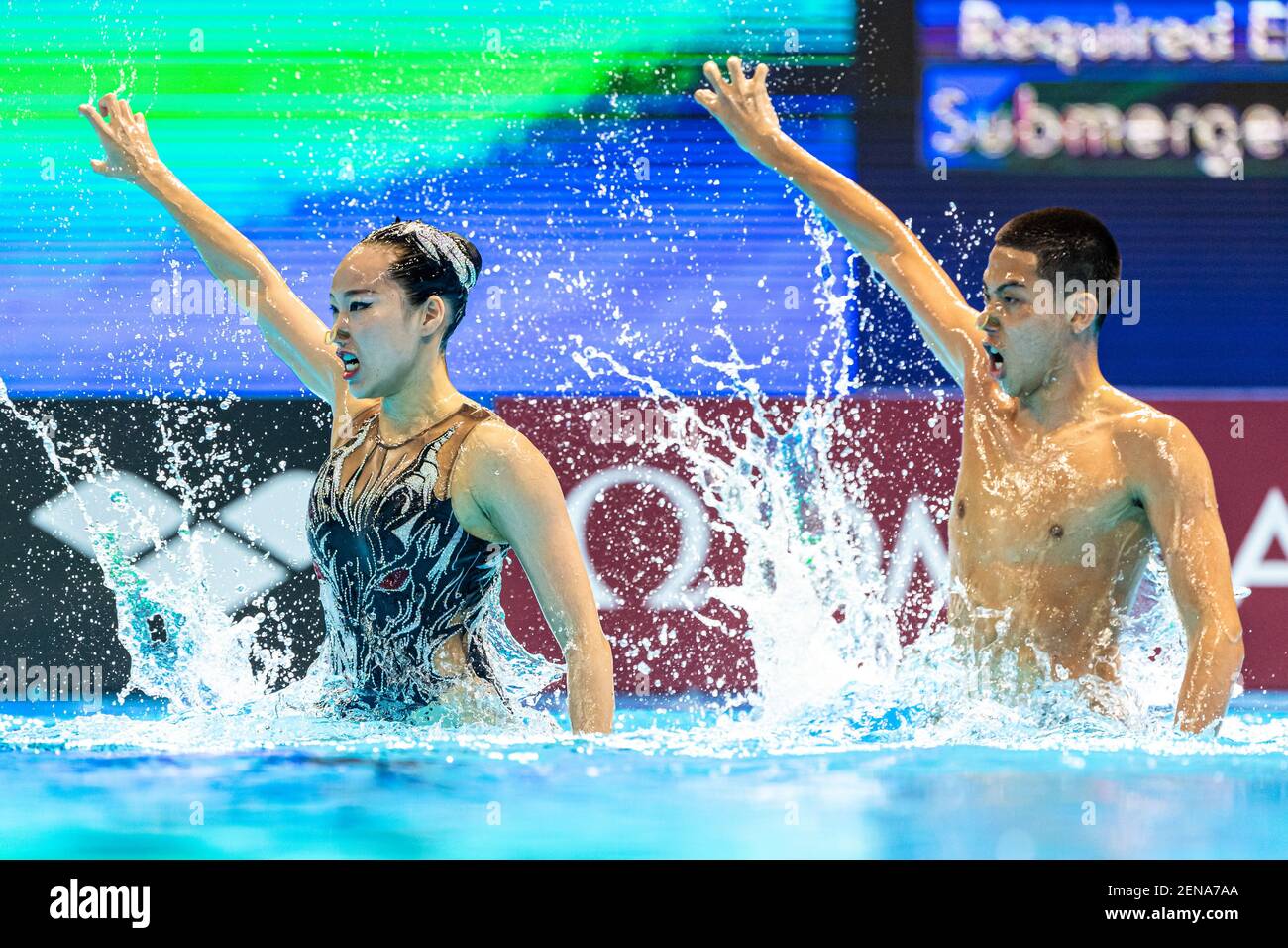 SHI - ZHANG China CHN Gwangju South Korea 13/07/2019 Artistic Swimming ...